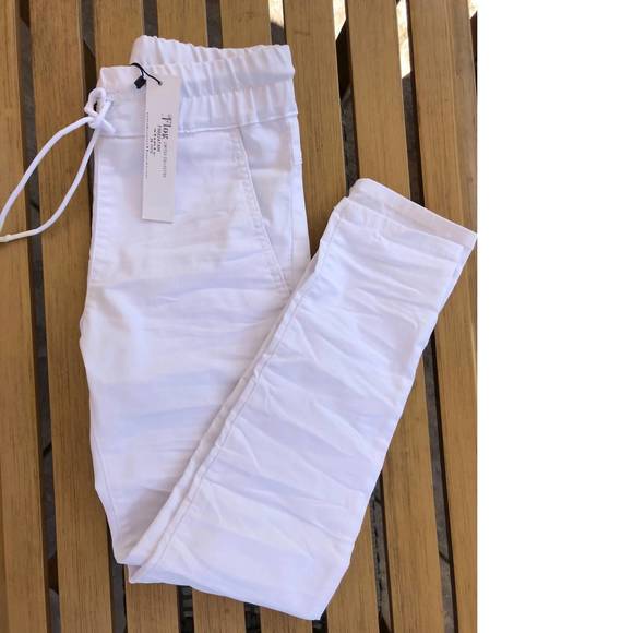 BEVY FLOG | Pants & Jumpsuits | Nwt Bevy Flog Shely Pant In White ...